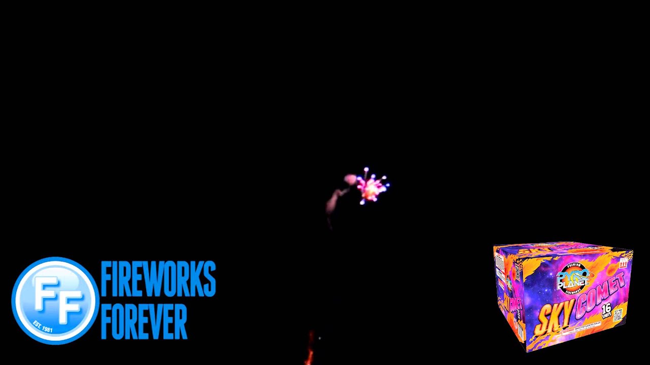 SKY COMET 16 SHOT - PYRO PLANET FIREWORKS - PP2028 - YouTube