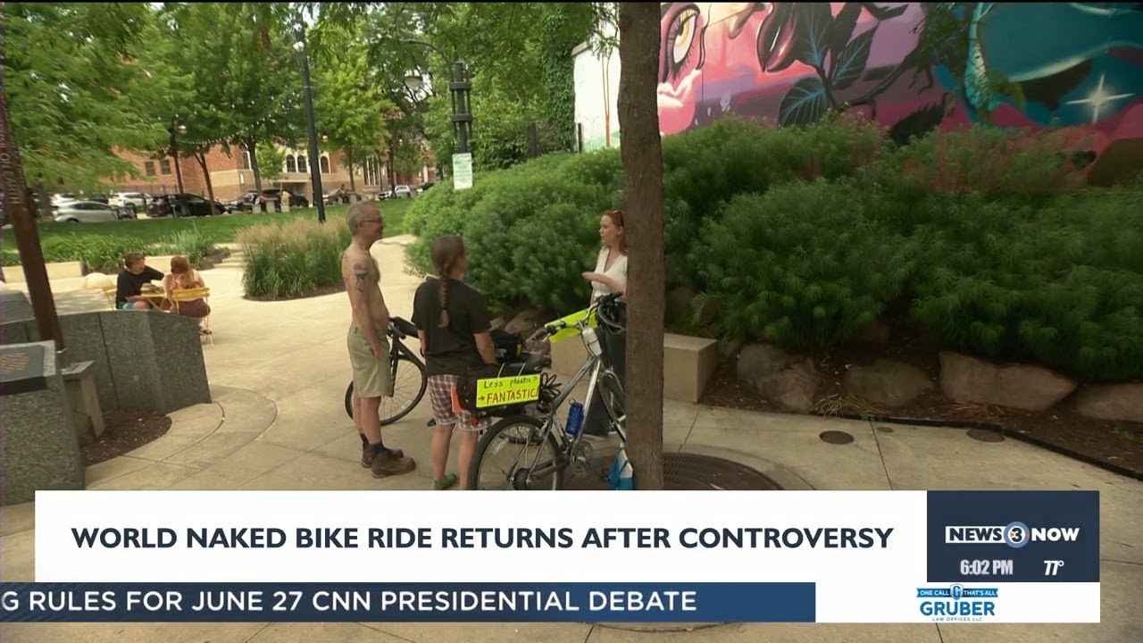 World Naked Bike Ride returns after controversy - YouTube