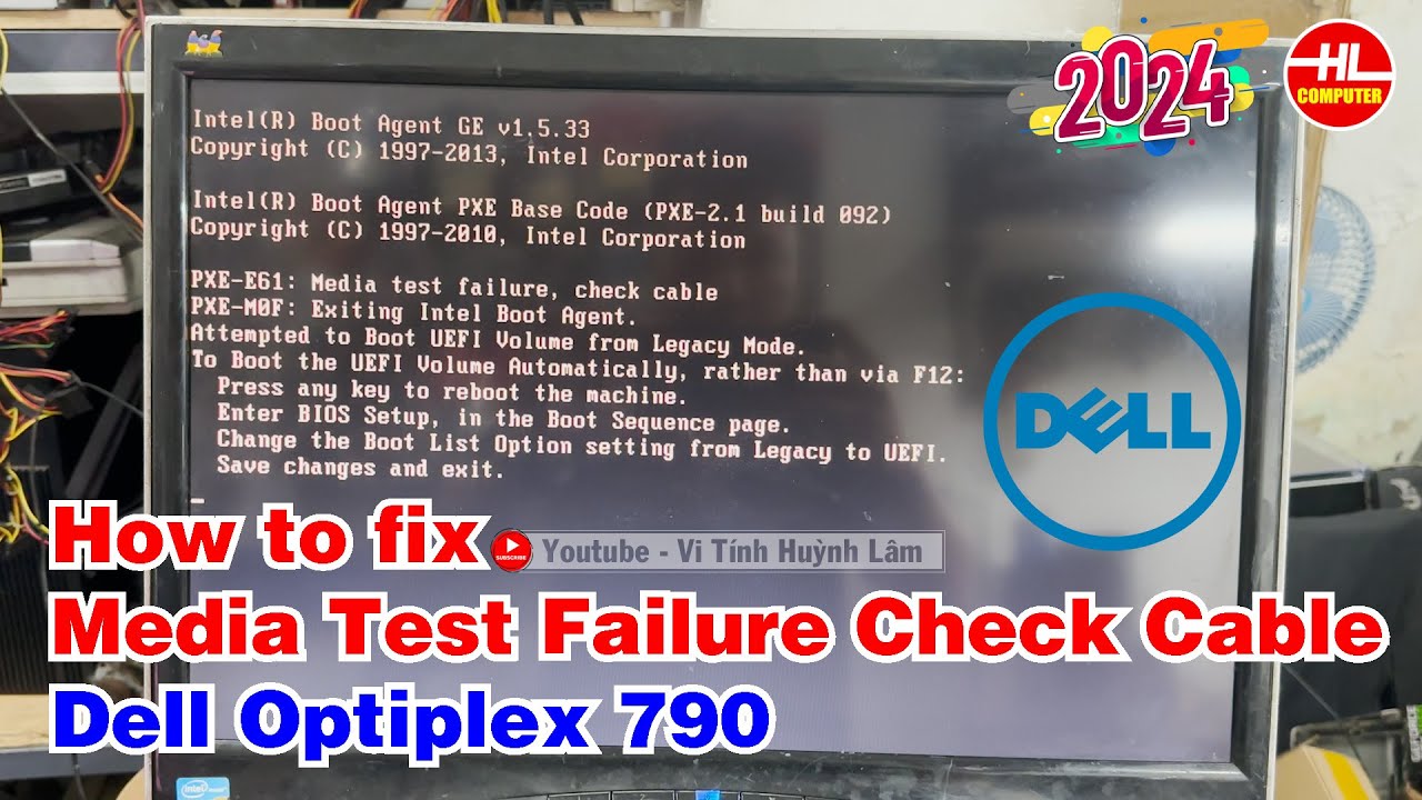 How to Fix Media Test Failure Check Cable Dell Optiplex 790 | Vi Tính ...