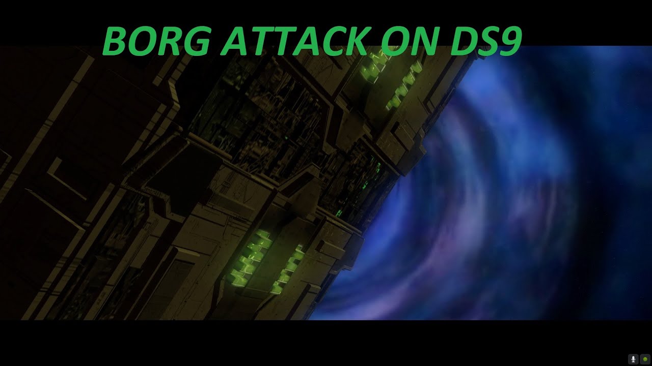 Star Trek DS9 Cube Exits Wormhole and Attacks DS9 - YouTube