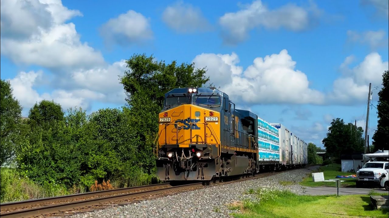 CSX 7929 Leads H708!!! NS 1210 With Great K5LLA, 179 With BNSF, And 170 ...