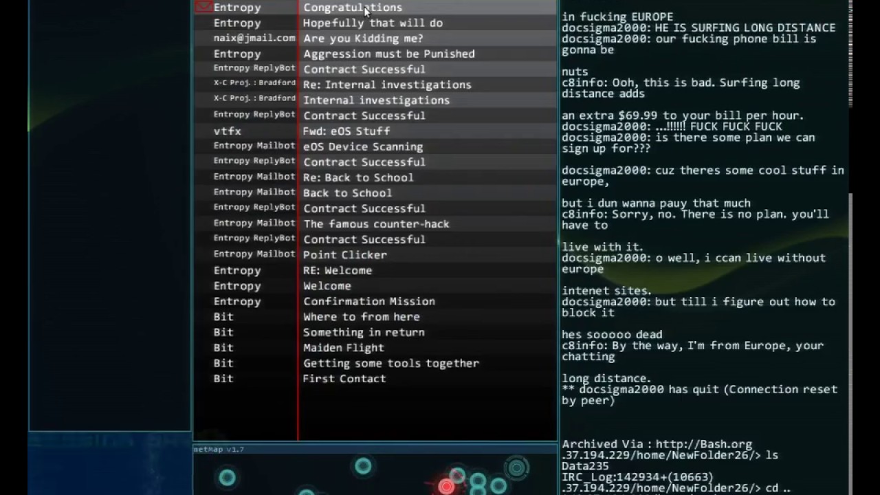 Hacknet - Finishing Last Mission - YouTube