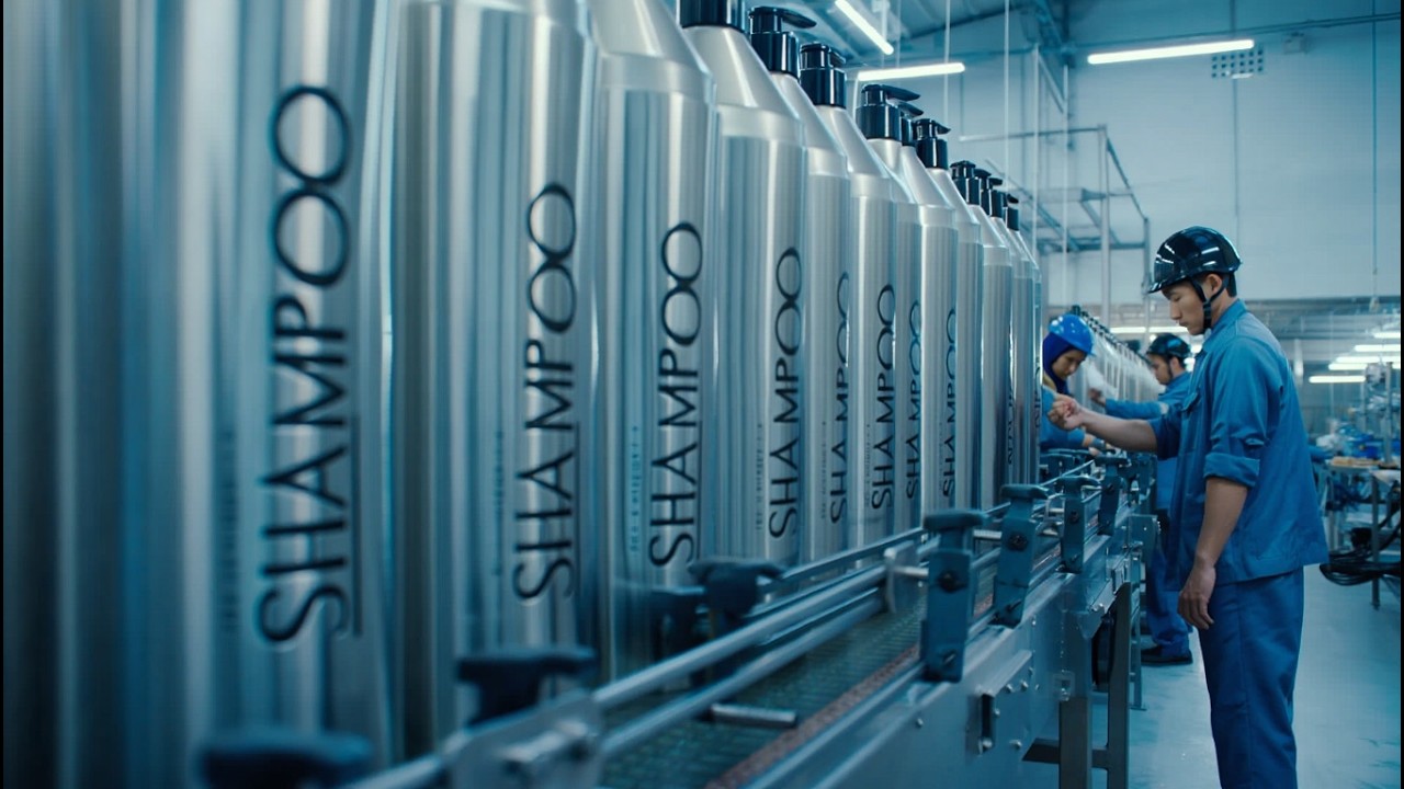 How Shampoo Is Made – Inside a Modern Shampoo Factory (Full Process ...