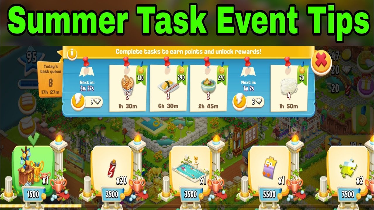 Hay Day Tips to play Summer Games Task event - YouTube