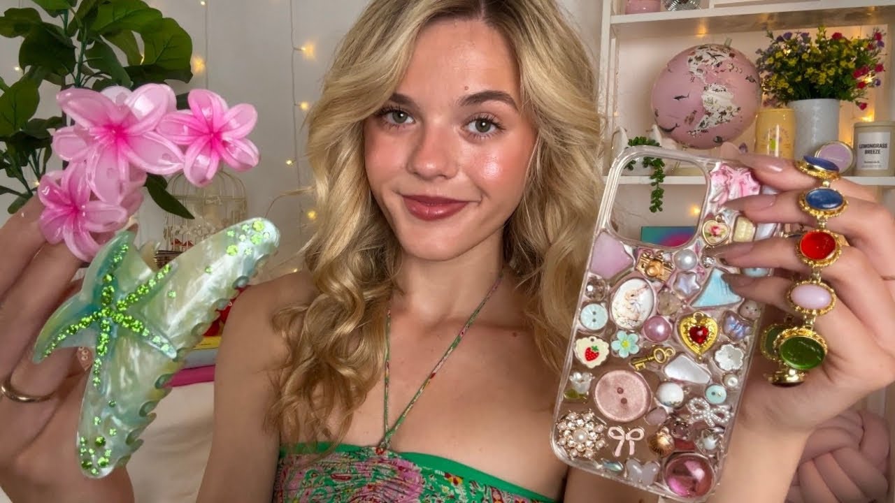 ASMR New Jewelry, Accessories, & PR Beauty Haul 🌺🌿 (over explaining ...
