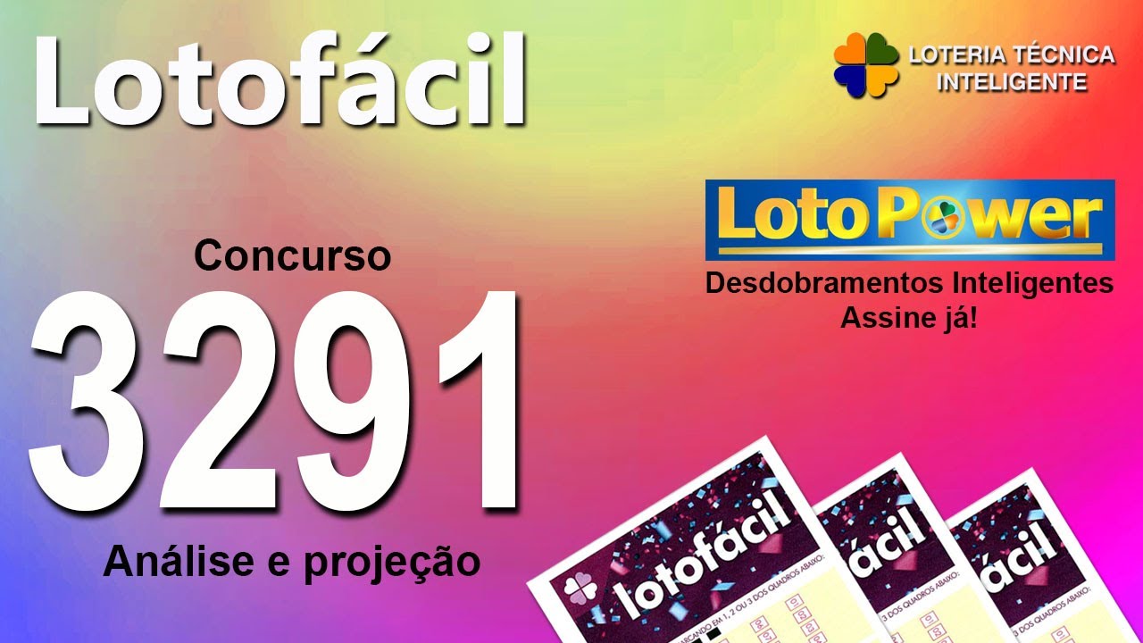 ANÁLISE E PROJEÇÃO PARA O CONCURSO 3291 DA LOTOFÁCIL - YouTube