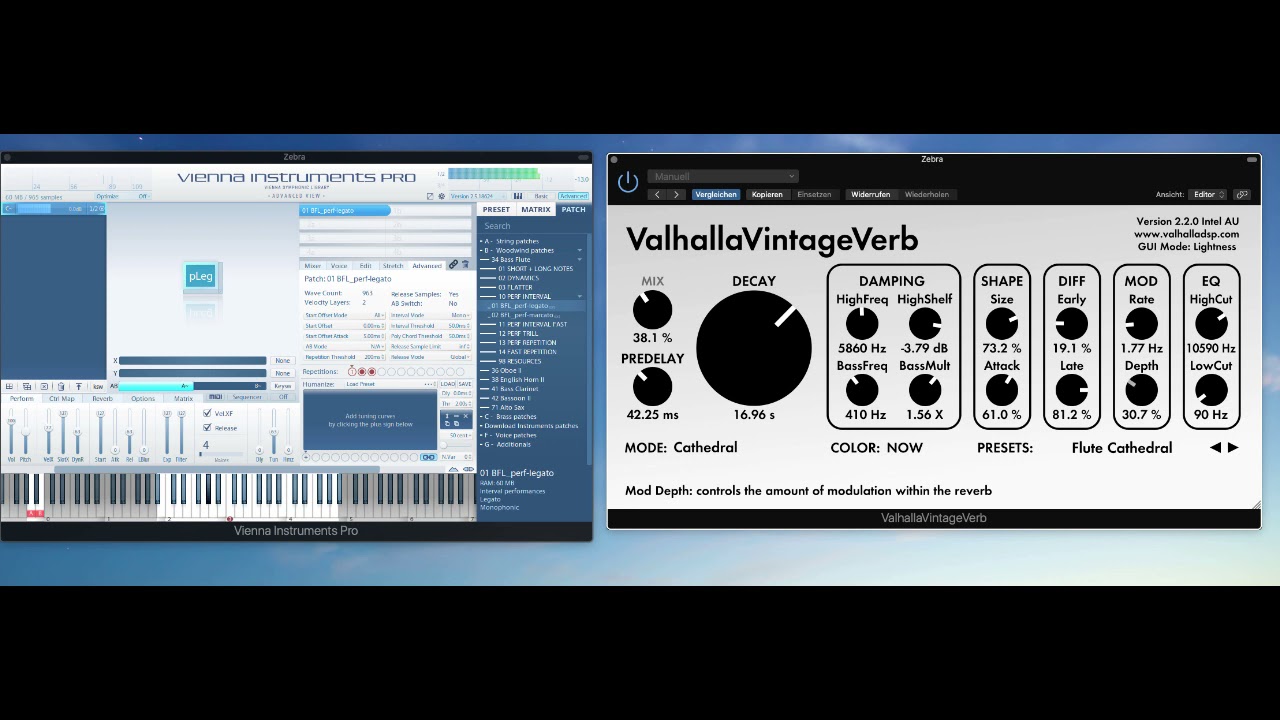 Valhalla Vintage Verb Cathedral Meets VSL Bass Flute - YouTube Music
