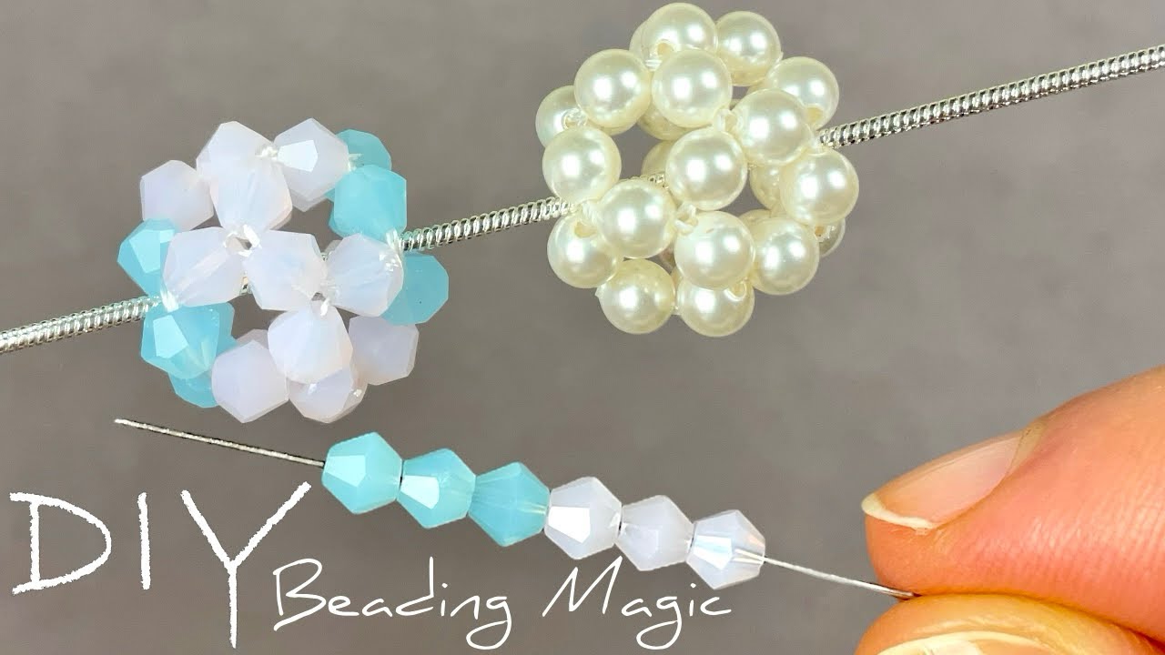 EASY Beaded Ball Tutorial: Beading Tutorials for Beginners | Beads ...