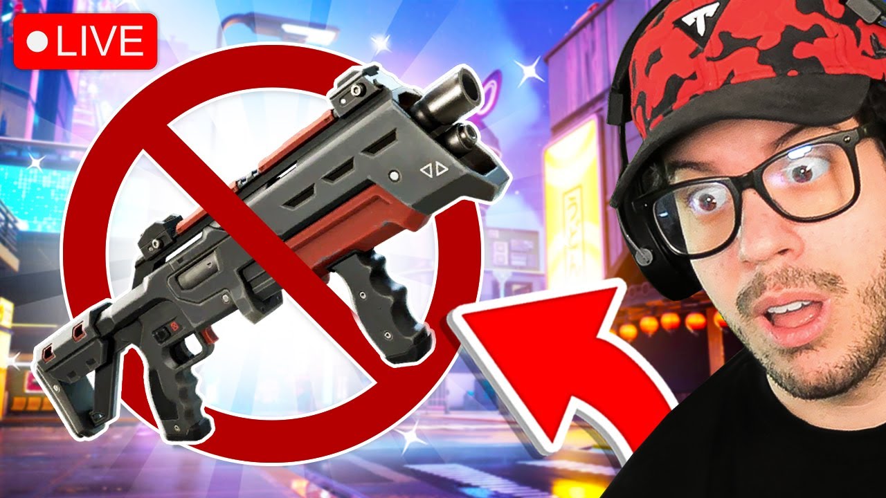 FORTNITE, BUT NO SHOTGUNS! (Live Challenge) - YouTube