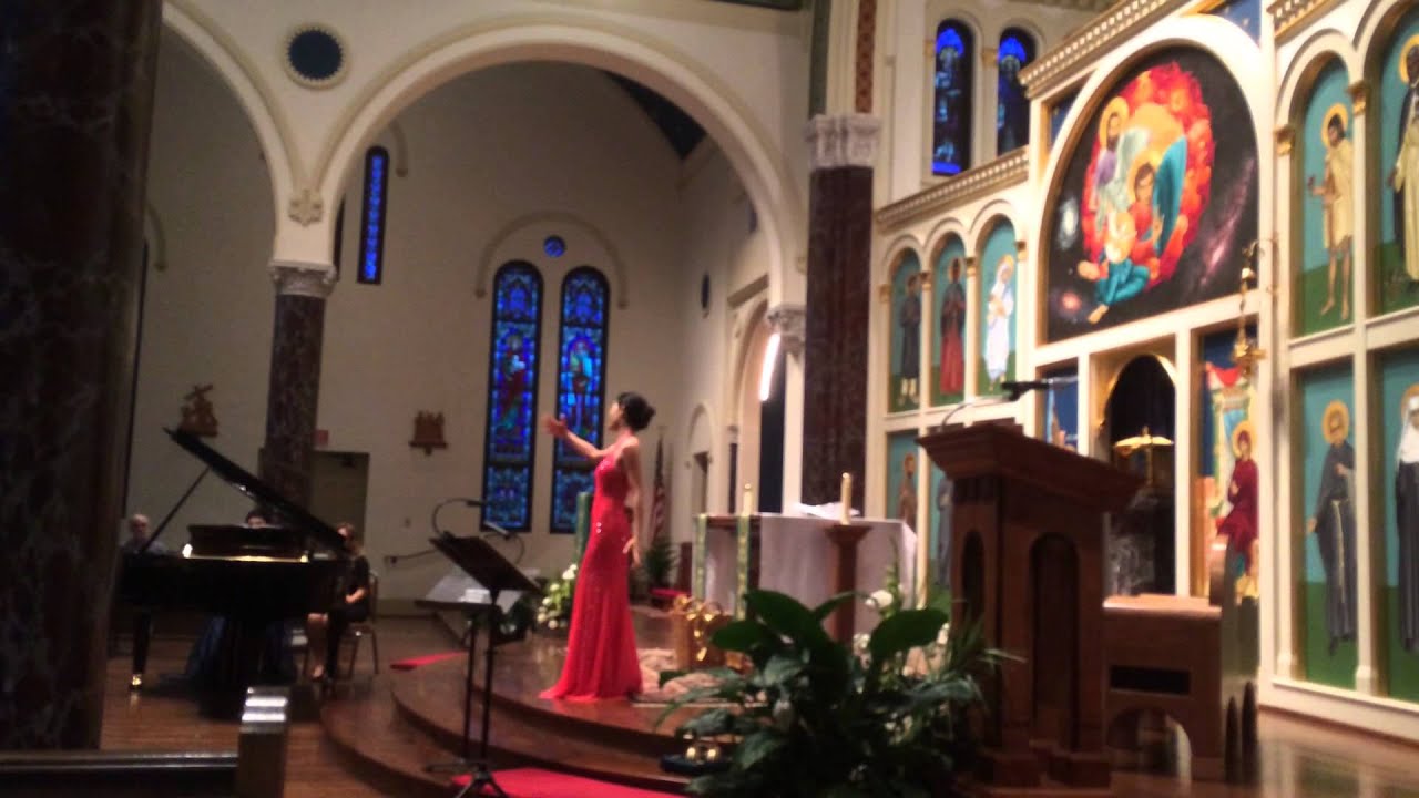 Seong Shin Ra performs "Art is Calling for Me" at All Saints Catholic ...