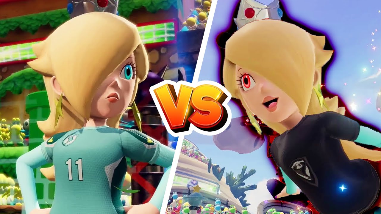 Mario Strikers Battle League - Rosalina Vs Evil Rosalina - YouTube