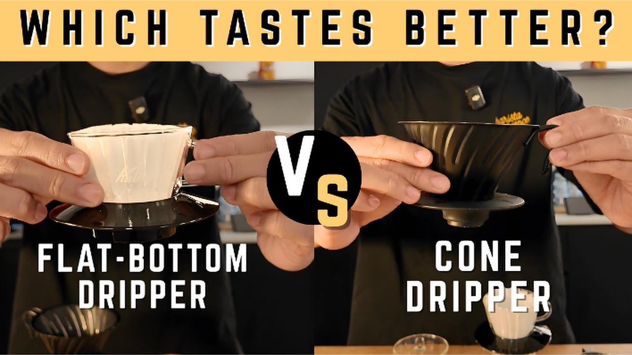 Comparison: Flat-Bottom vs Cone Dripper - YouTube