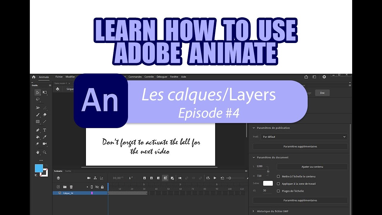 LEARN HOW TO USE ADOBE ANIMATE 4/15 - YouTube