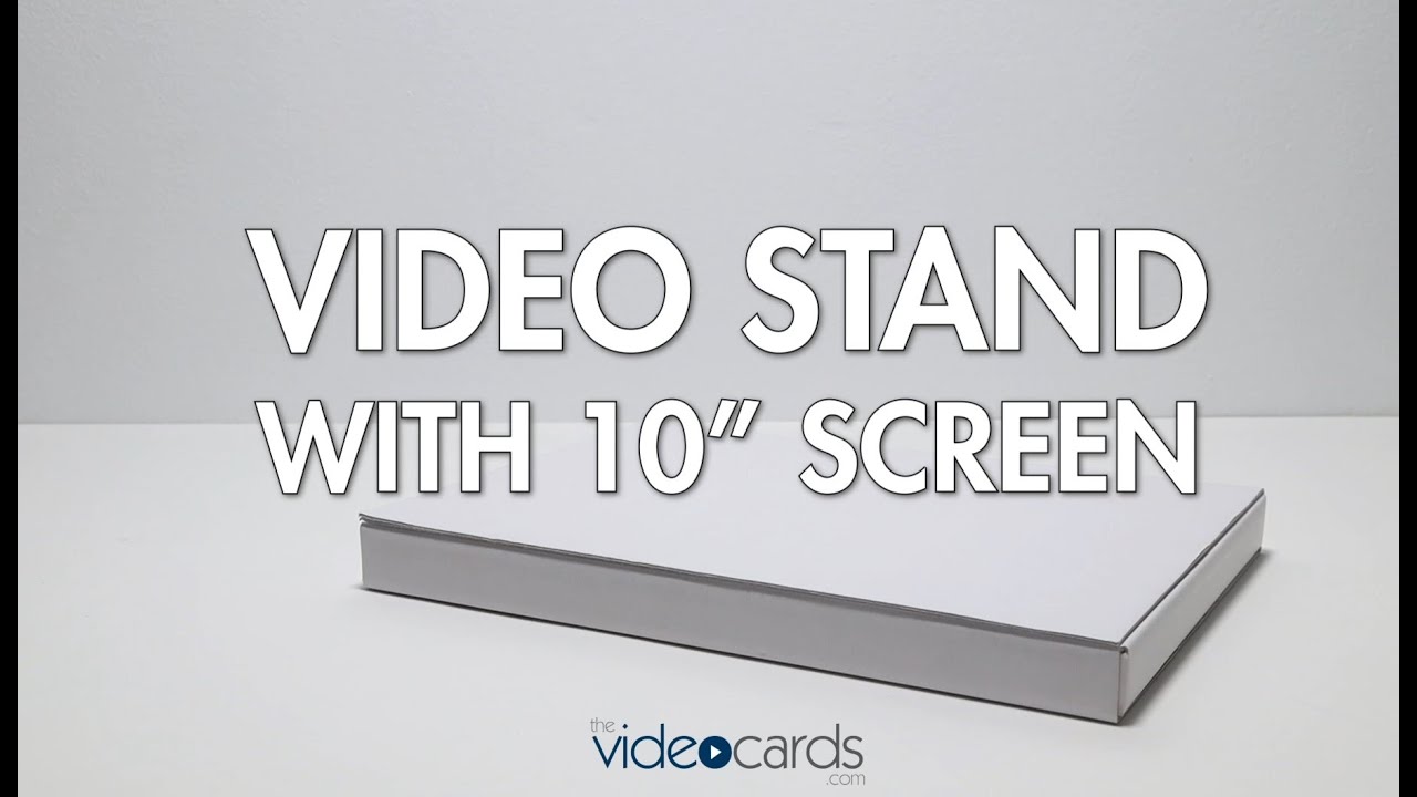 Video Stand with 10" Screen & Mailer Box - YouTube