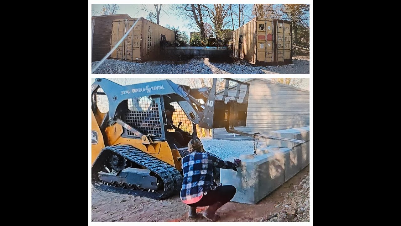 Shipping Container Prep and setup (8'x20') - His & Hers - YouTube