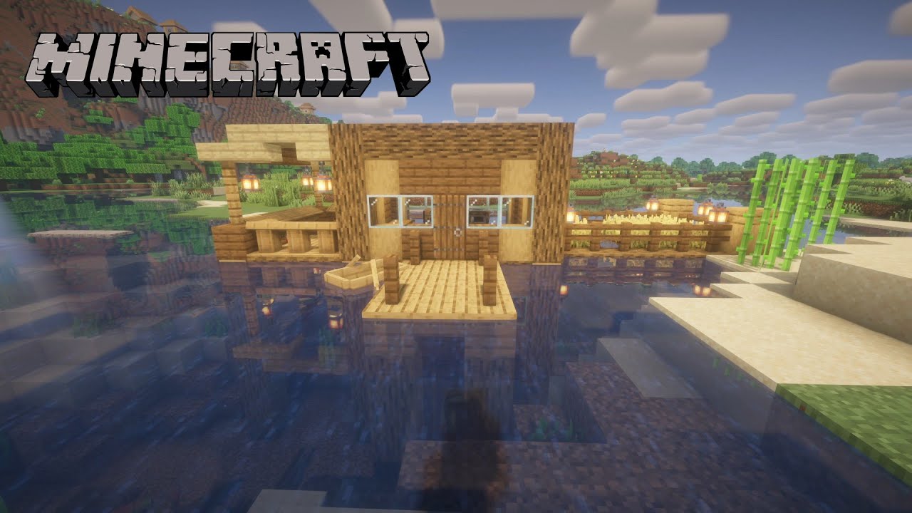 Minecraft Creative | Build a Beautiful House on the Water Tutorial 🌊🏠 ...