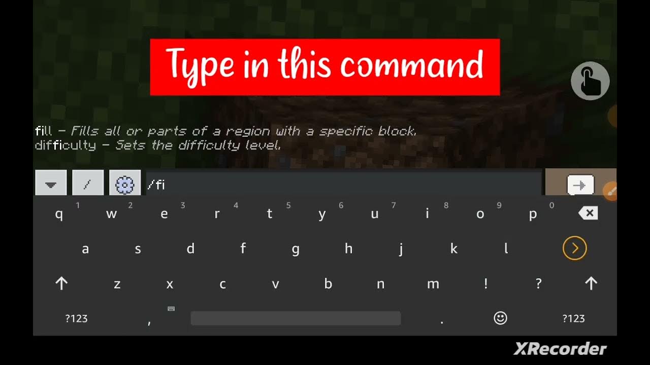 Craftsman 4 | How to use fill commands - quick and easy - YouTube
