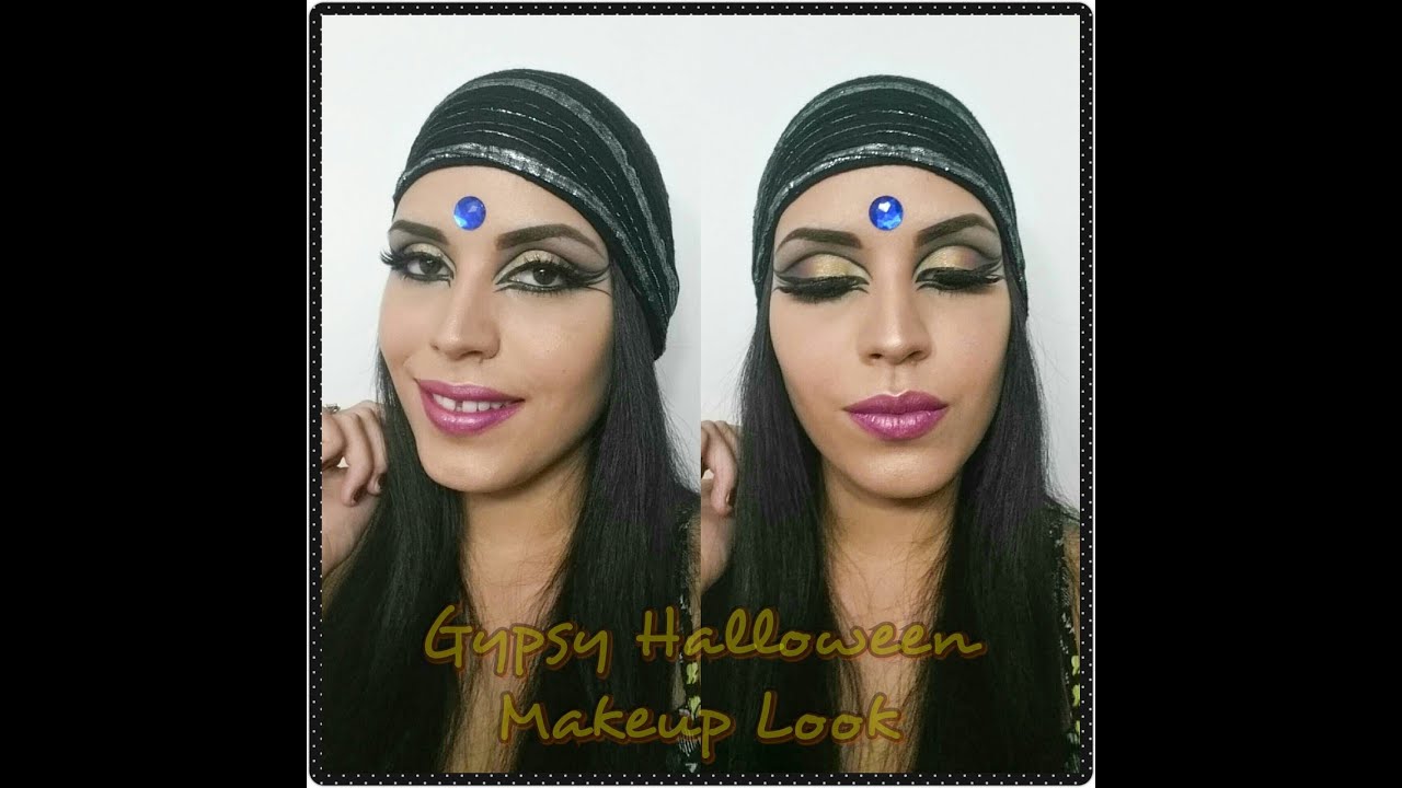 Halloween Gypsy Makeup Tutorial - YouTube