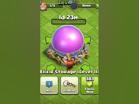 elixir storage lvl 1 to max lvl👌 - YouTube