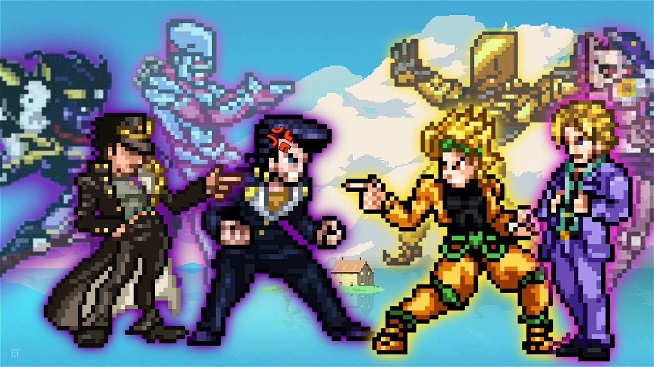 Josuke (New) & Jotaro Vs Kira Yoshikage & DIO in Jump Force Mugen - YouTube