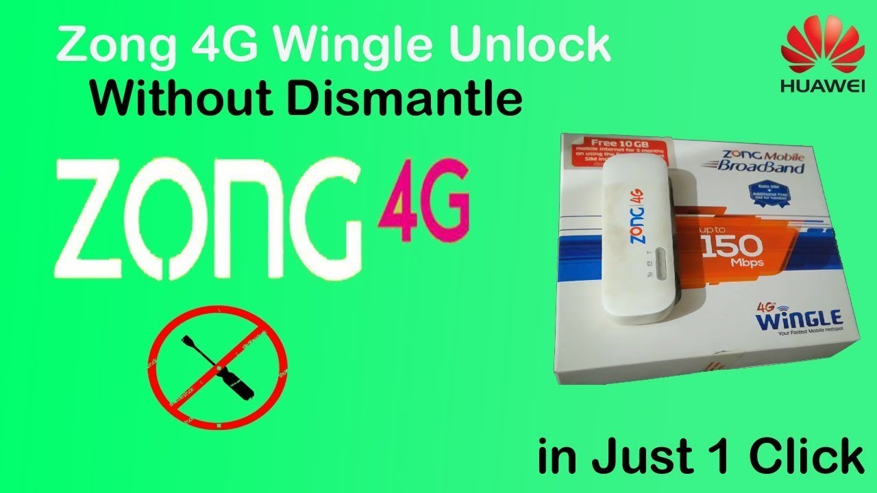 How to Unlock Zong 4g Device Huawei E8372h for all network - YouTube