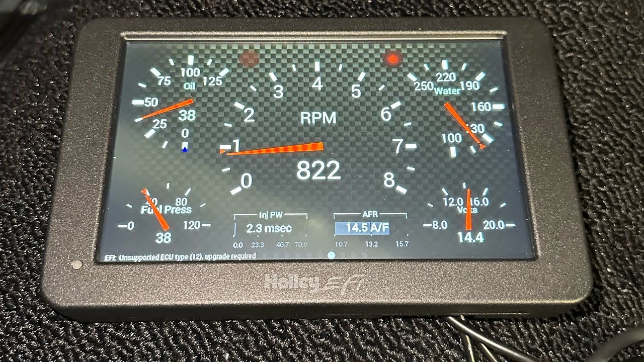 Holley 553-106 Digital Dash 7” screen Unboxing and installed in seconds ...