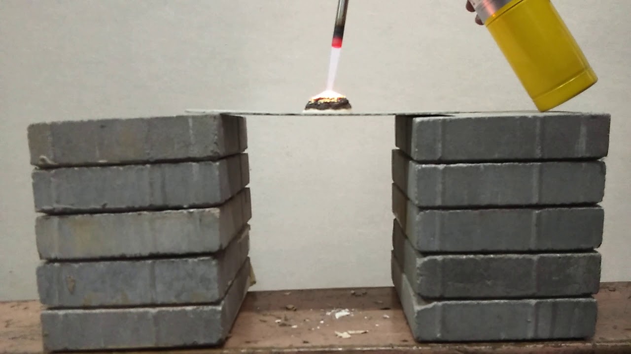 Fireshield Fireproofing Paint firerproofing test side view - YouTube