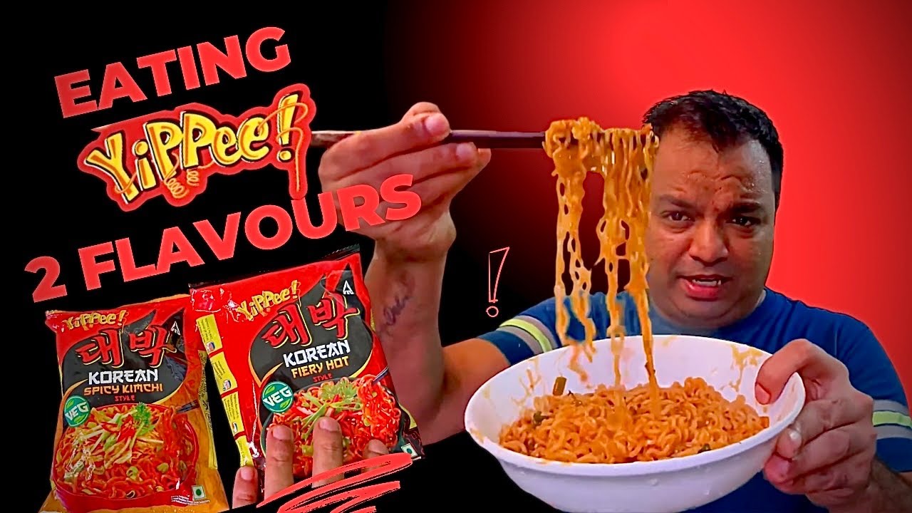 Let’s Try Yippee’s 2 New Flavour | Korean Spicy Kimchi And fiery veg ...