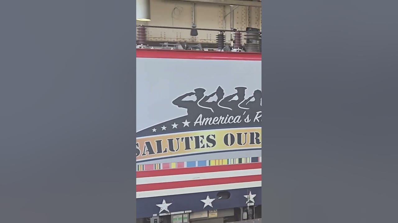 AMTRAK 642 (Veterans Unit) departing Newark PenN station - YouTube