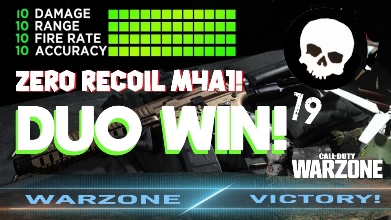 The NEW ZERO RECOIL M4A1 SETUP in WARZONE| NO RECOIL + MY 1ST DUOS ...