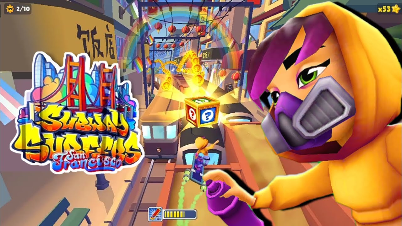 Subway Surf || Gameplay With Rainbow 🌈 || Full Gameplay With Yellow ...