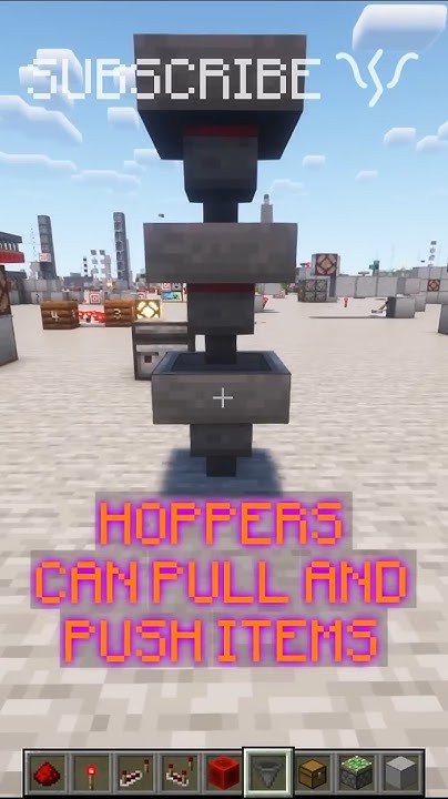 HOPPERS can PUSH and PULL ITEMS to make ITEM FILTERS! | Redstone with ...