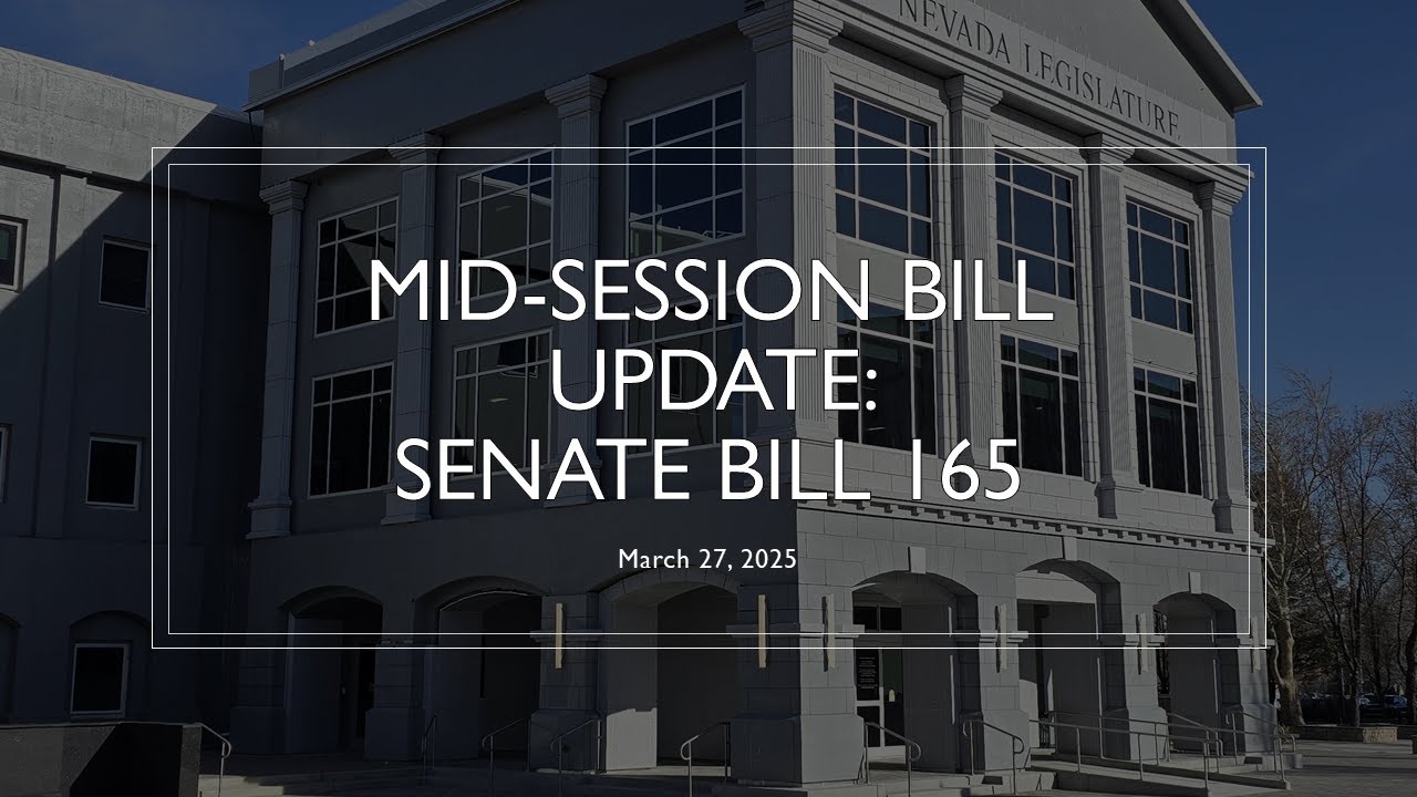 Bill Update Webinar: SB 165 on March 27, 2025 - YouTube