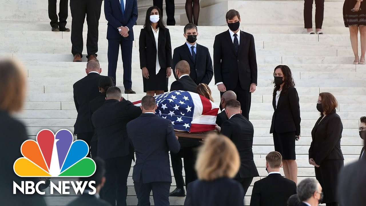 Former Clerks Of Ruth Bader Ginsburg Watch As Casket Arrives At Supreme ...