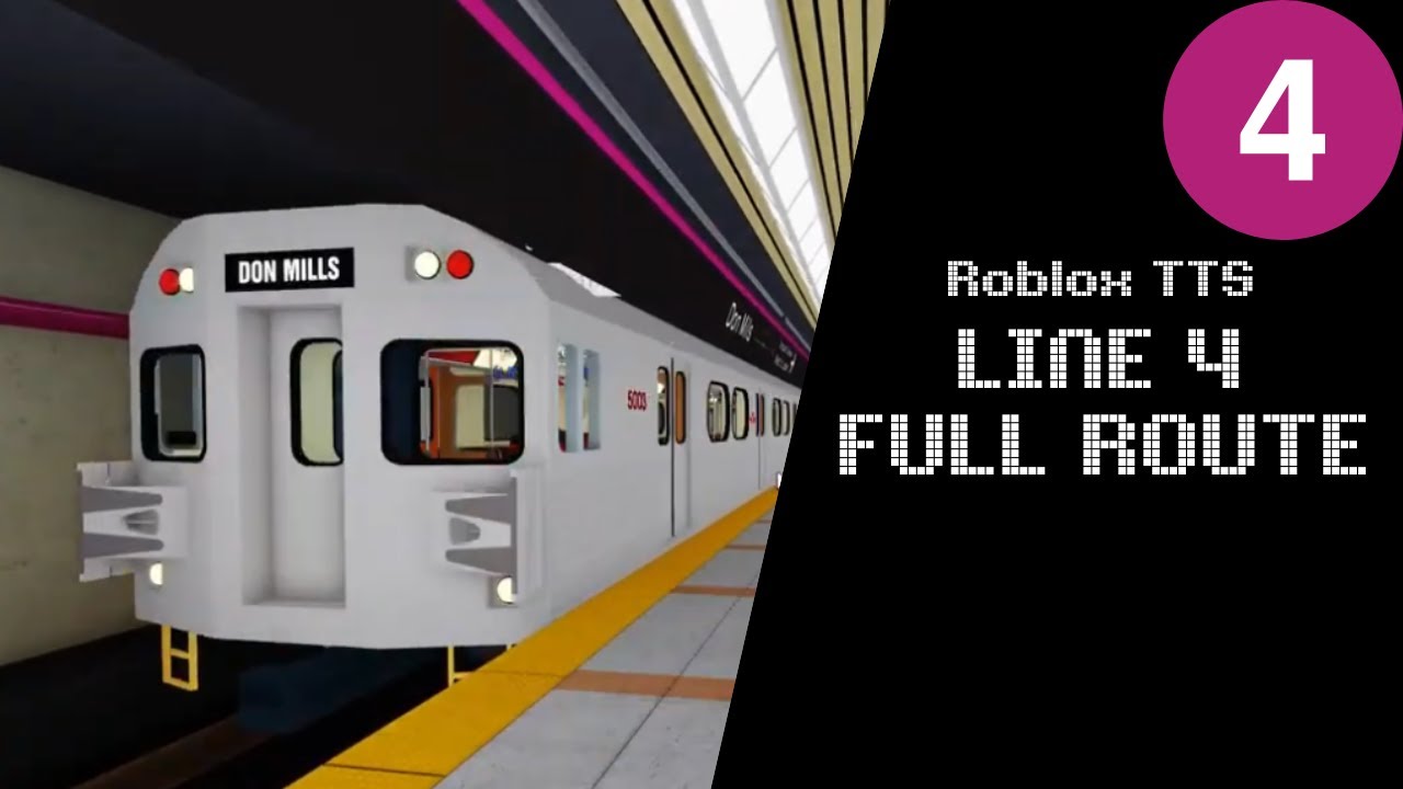 Roblox TTS: Line 4 Full Route - YouTube