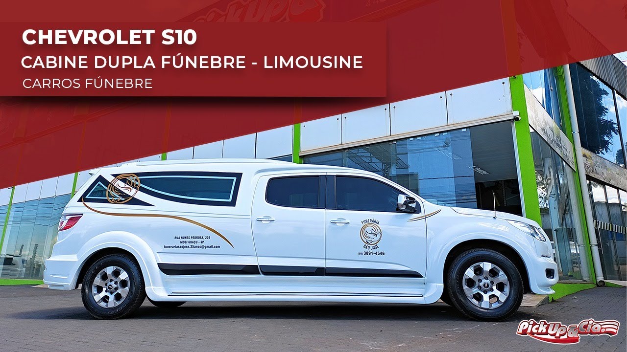Limousine Fúnebre Chevrolet S10 - Pickup&Cia - Interior Capitonê (Luxo ...