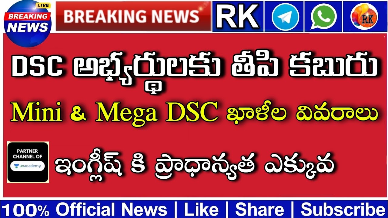 AP mini & Mega DSC Notification | జిల్లాల వారీగా ఖాళీల వివరాలు| ANTPUR ...
