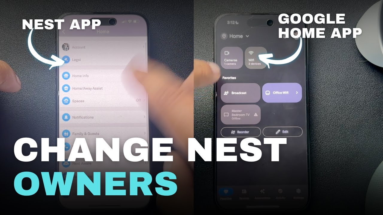 Change Nest Device Ownership (Nest App & Google Home App) - YouTube