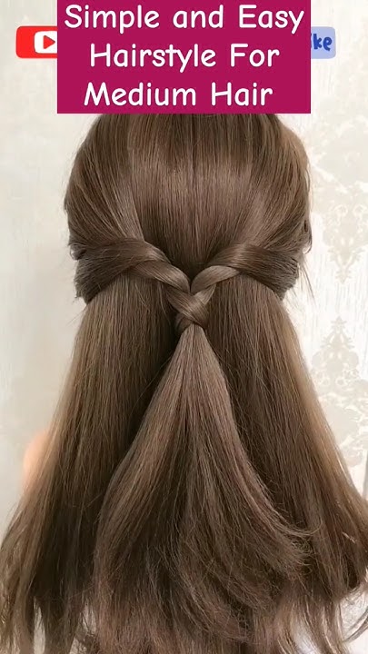 Simple and Easy Hairstyle For Medium Hair#hairstyle #haircare # ...