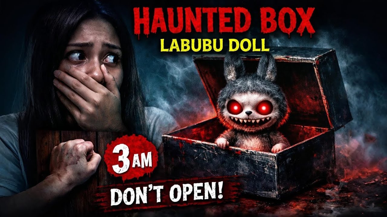 HAUNTED BOX LABUBU DOLL AT 3AM DON'T OPEN THIS BOX HORROR STORY LABUBU ...