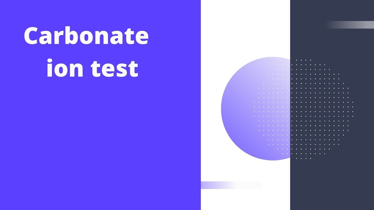 #experiment # Carbonate ion test - YouTube