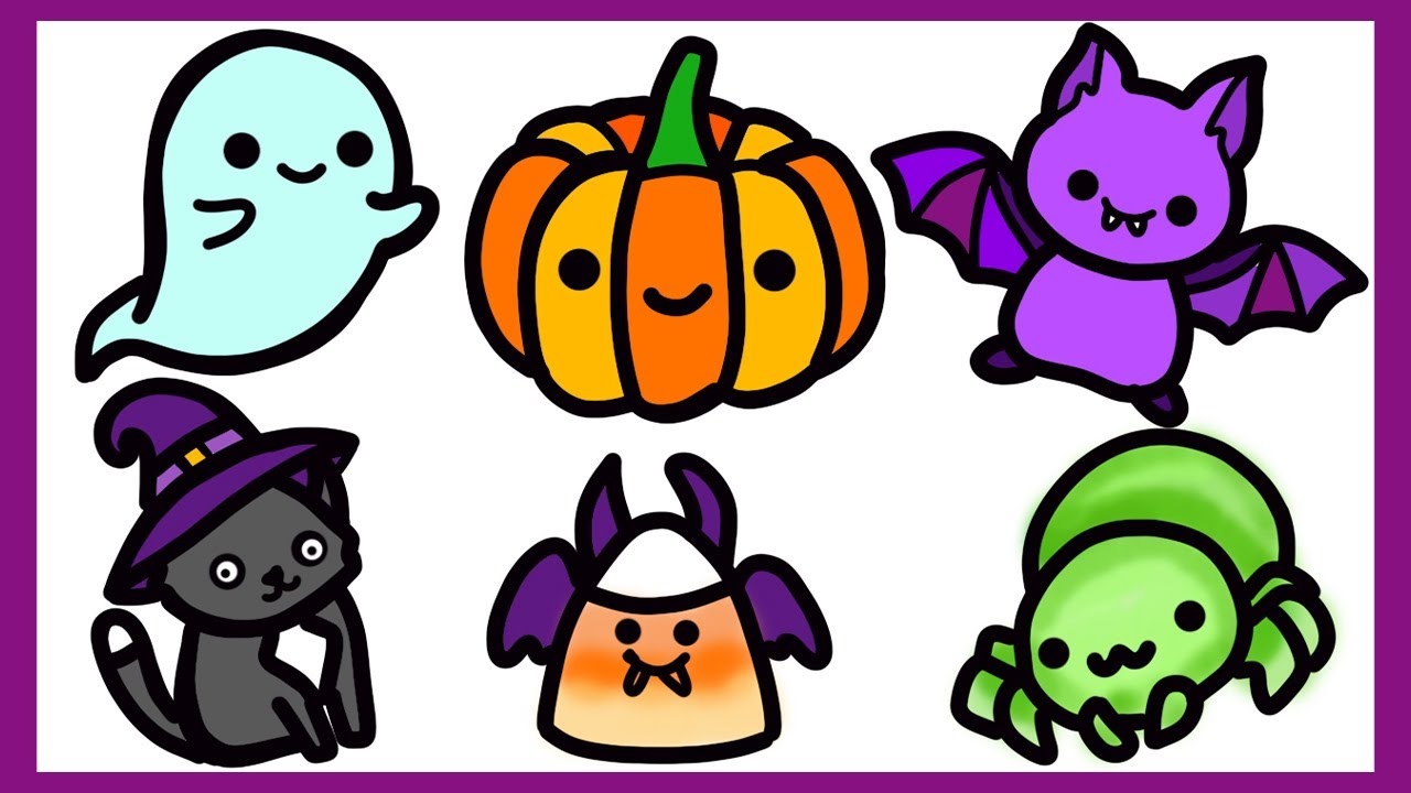 How to draw Halloween Decorations, Gnome Pumpkin, Halloween characters ...