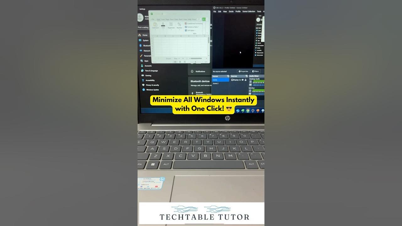 Minimize All Windows Instantly! 😎 One Click Magic! #techtips #windows #microsoft #shortsvideo ...