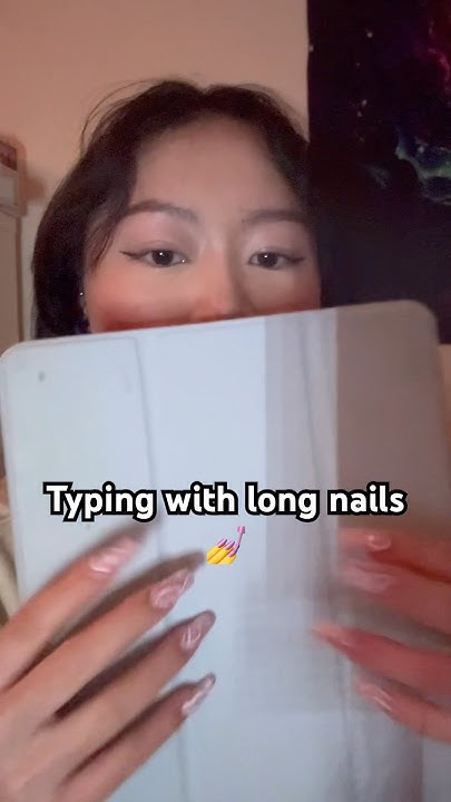 ASMR - Typing with long nails 💅 #asmr #relax #tapping #longnails - YouTube