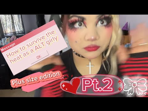 HOW TO SURVIVE THE HEAT AS AN ALT PLUS SIZE GIRLY PT2!!!!!💜 - YouTube
