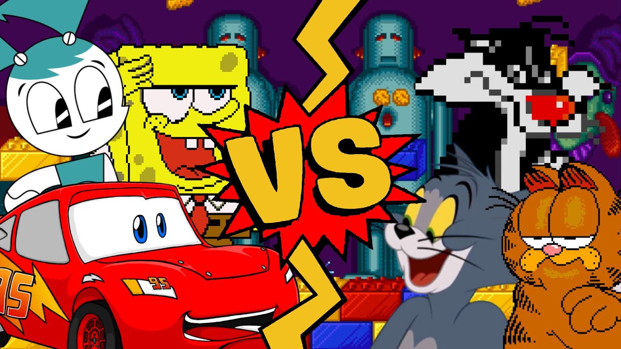 M.U.G.E.N Battles | Jenny Wakeman/SpongeBob/Lightning McQueen vs Tom ...