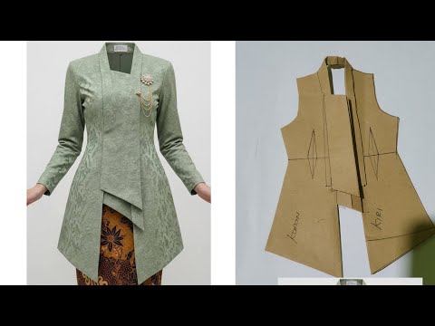Tutorial Membuat Pola Kebaya Kutubaru Modifikasi @SOONAR_Tutorial
