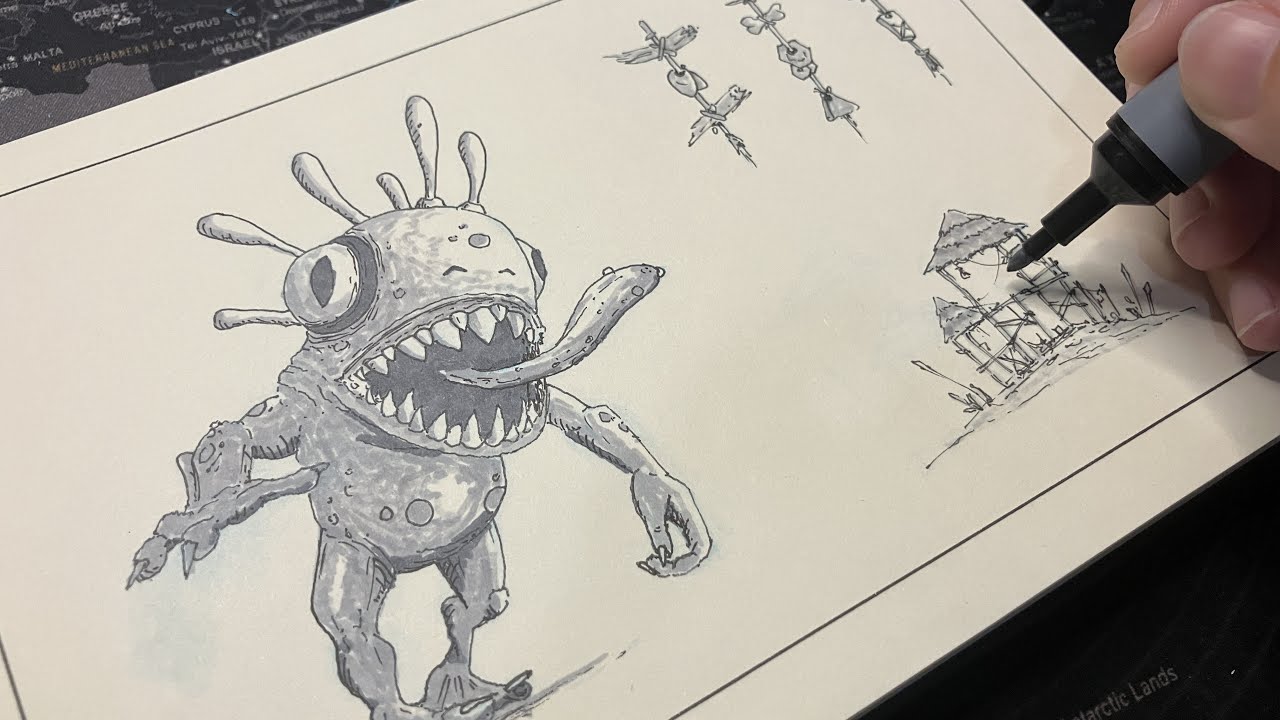 Drawing World of Warcraft characters | Murlocs - YouTube