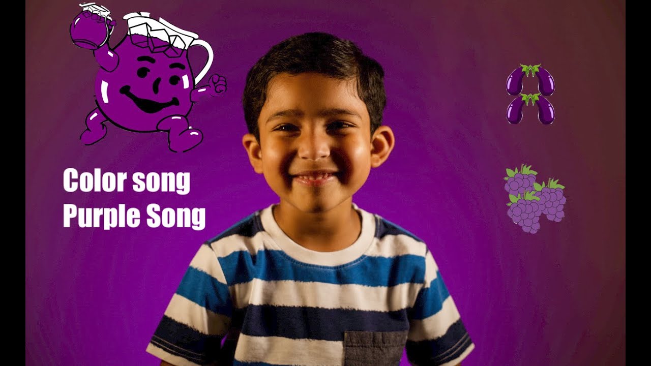 Color songs|Purple song|Kindergarten songs|Sing and learn songs|Nursery ...