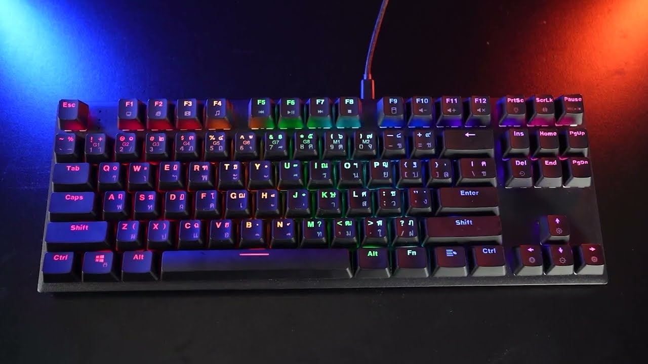 4 ฟังชั่นที่ทำให้แตกต่าง คีย์บอร์ด FANTECH MK856 MAXFIT 87 KEYBOARD ...